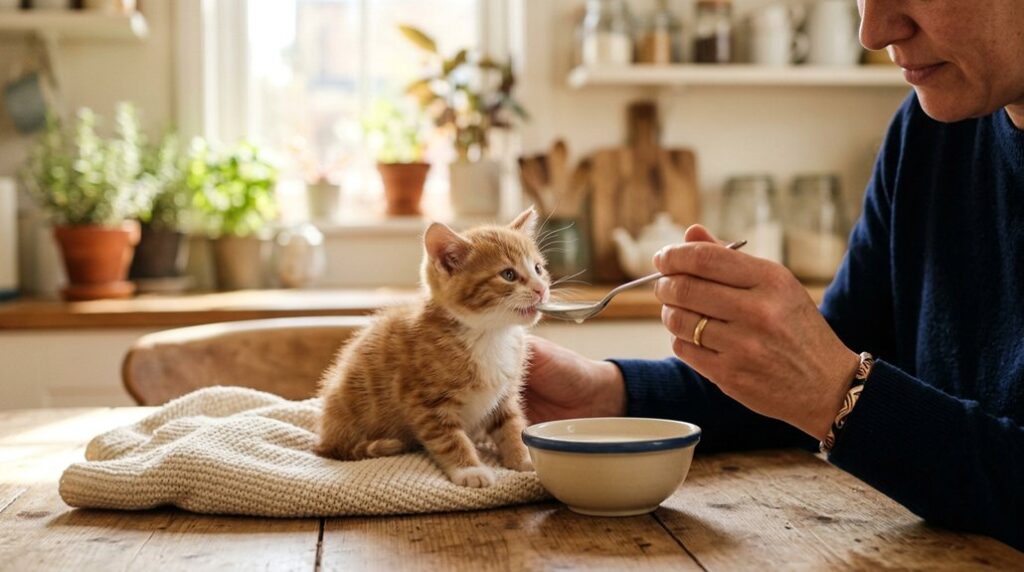 How to Feed a Kitten the Right Way - Matching Paws